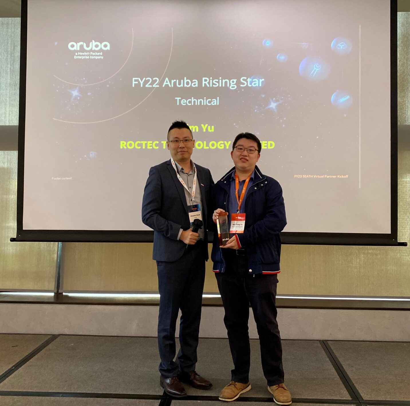 Aruba Partner Award for Year 2022 – Roctec